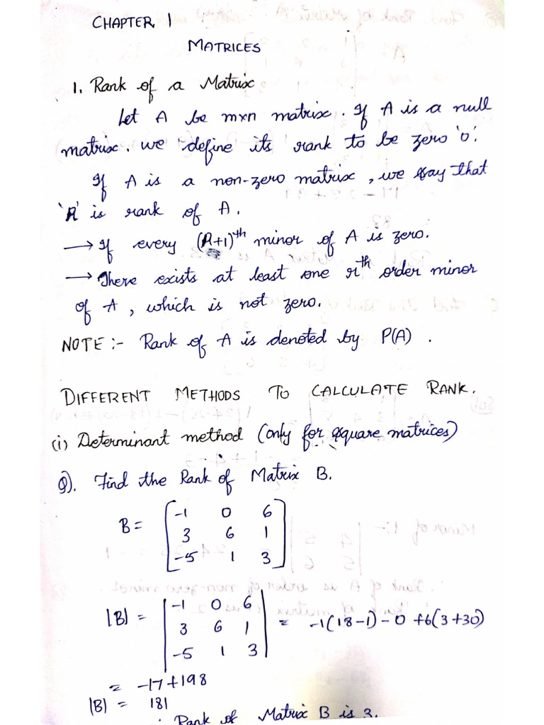 Matrices | PDF