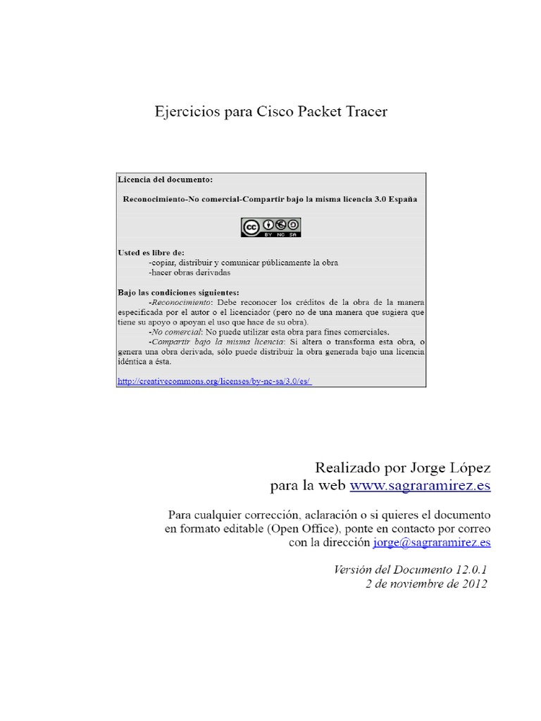 Ejercicios para Cisco Packet Tracer - PDF Descargar Libre | PDF