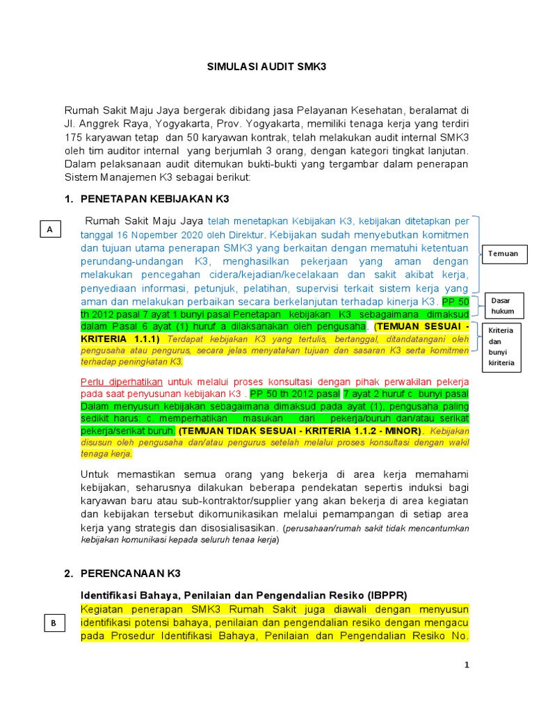 1 Soal Simulasi Audit (Meirizal Ari Putra) | PDF