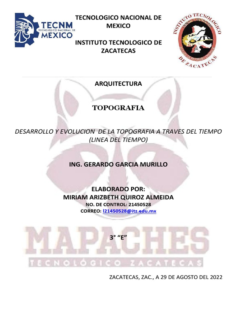 Desarrollo y Evolucion de La Topografia | PDF | Topografía | Ciencias fisicas