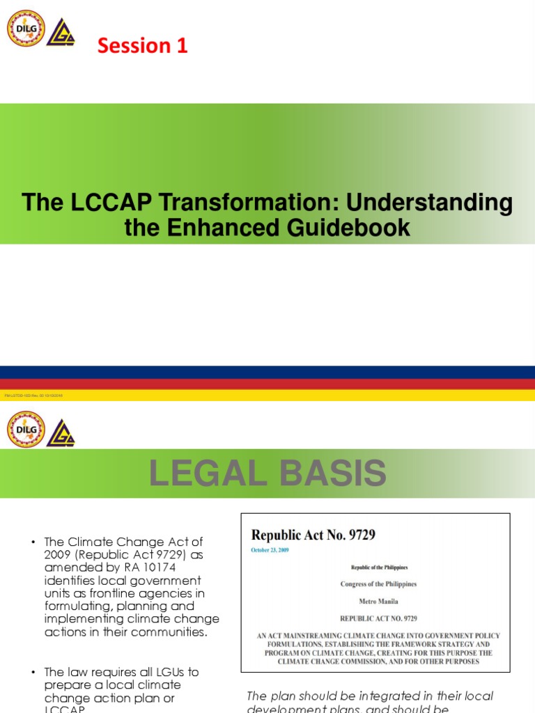 Session 1 - The Transformation of LCCAP Formulation Guidebook | PDF ...