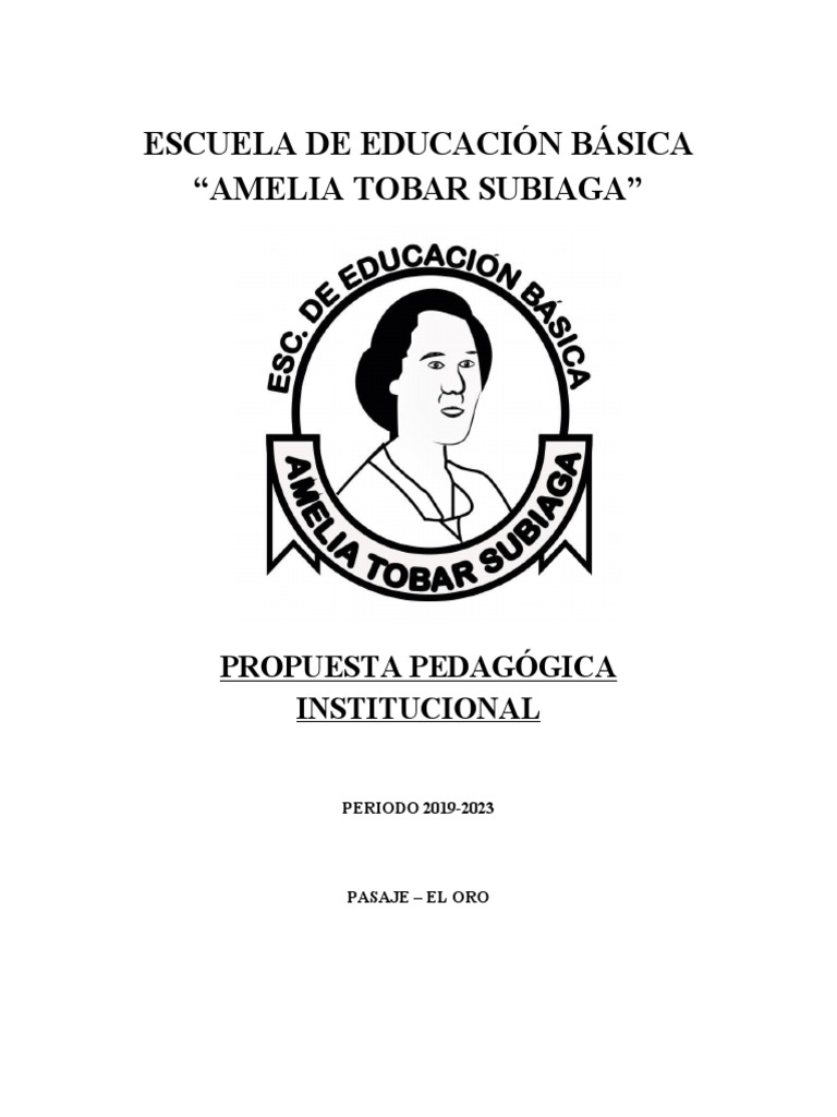 Propuesta Pedagógica Escuela Amelia Tobar | PDF | Aprendizaje | Método ...