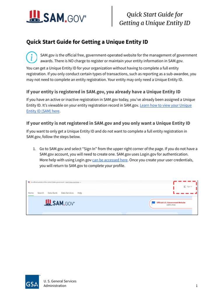 Unique Entity ID Guide for Businesses | PDF | Computing | Cyberspace