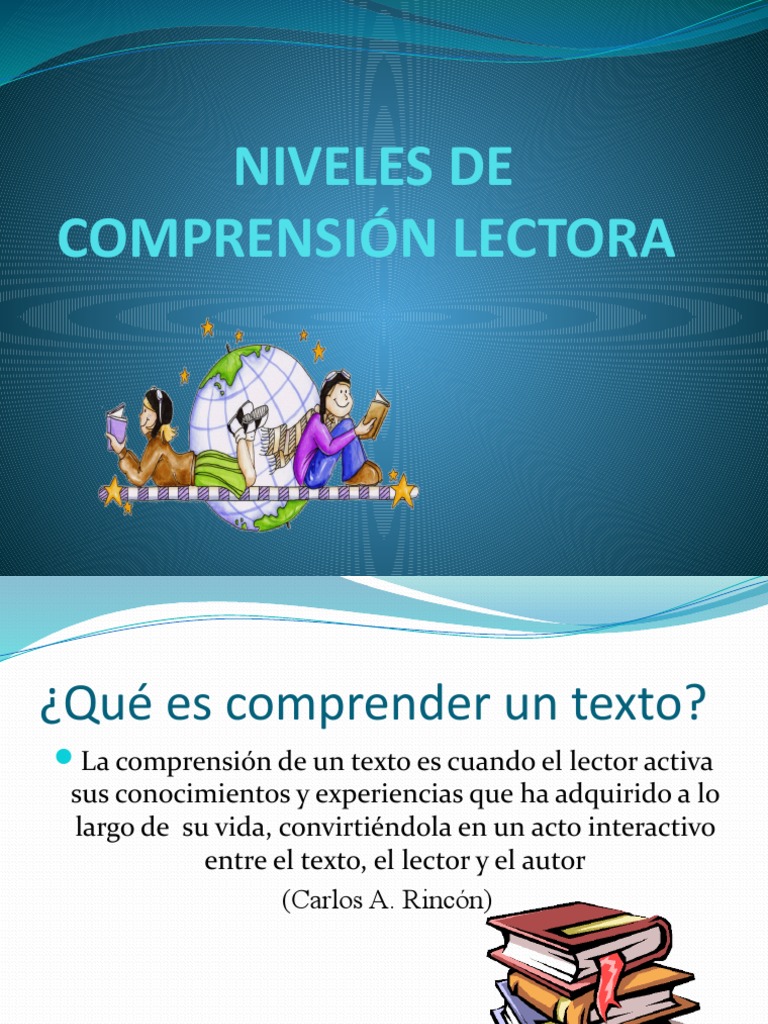 Niveles de Comprensión Lectora | PDF