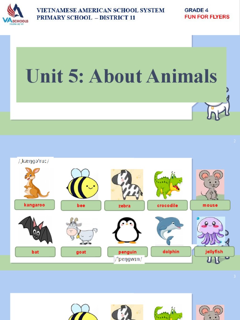 Unit 5-About Animals | PDF | Organisms