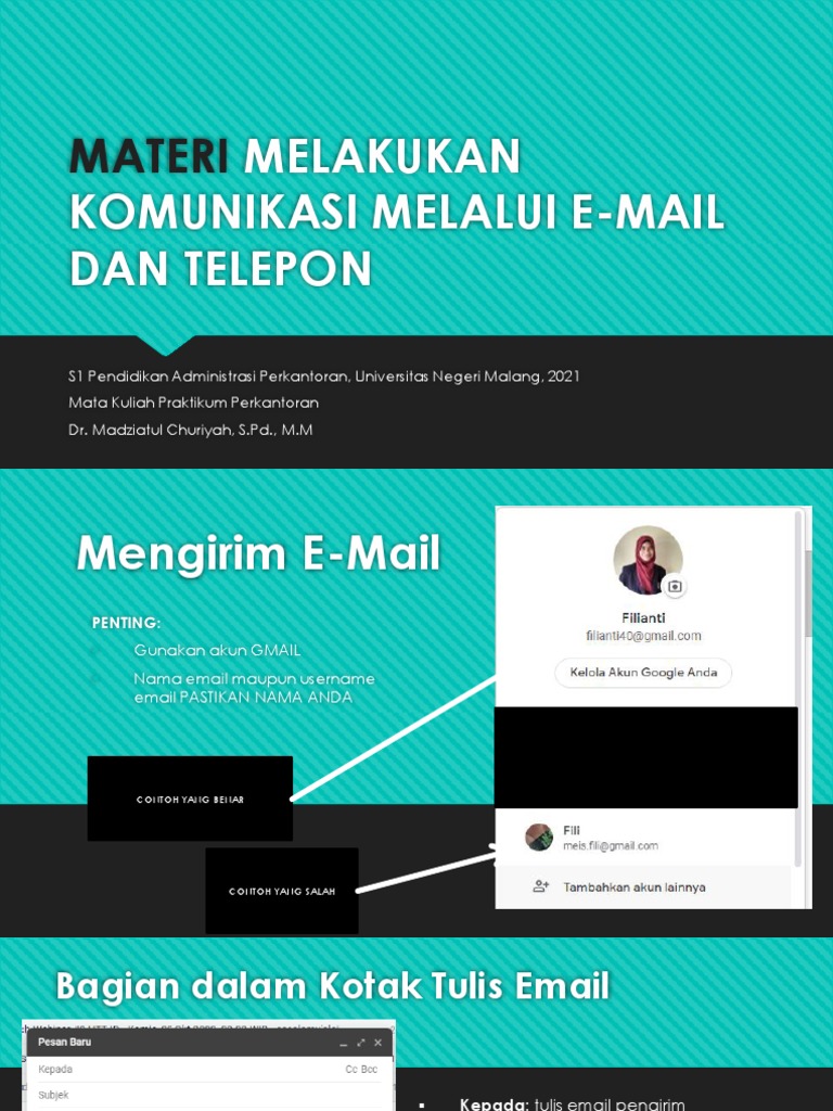 Materi Melakukan Komunikasi Melalui Email Dan Telepon | PDF