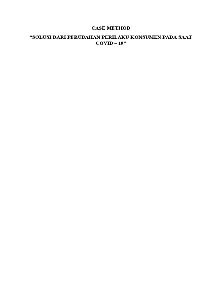 Case Method Kel 5 P. Konsumen | PDF