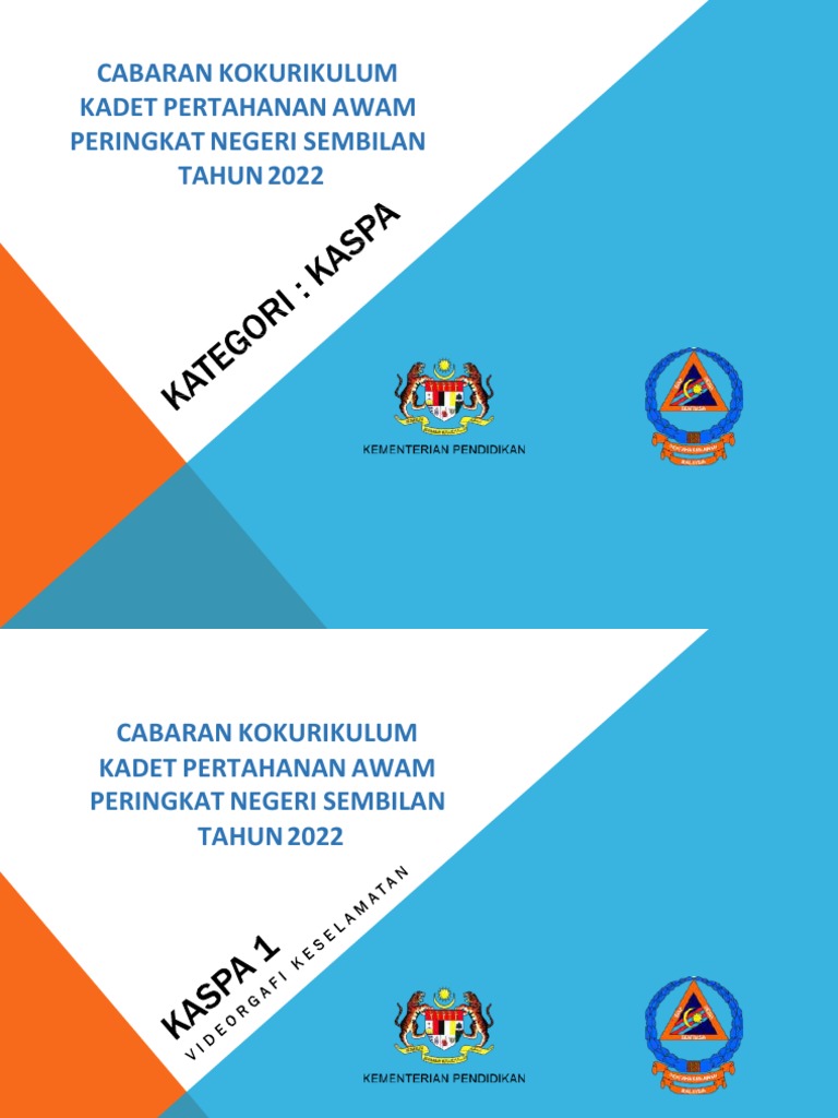 Cabaran Kokurikulum Peringkat Negeri Sembilan Tahun 2022 | PDF