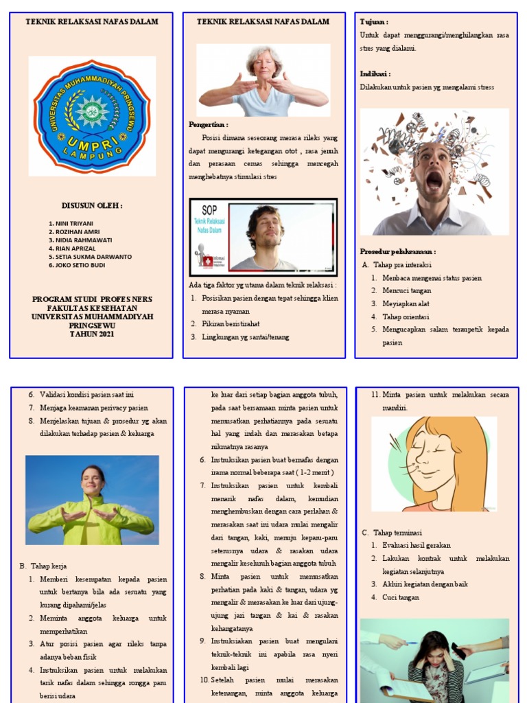 Leaflet Relaksasi Nafas Dalam (Kelompok 2) | PDF