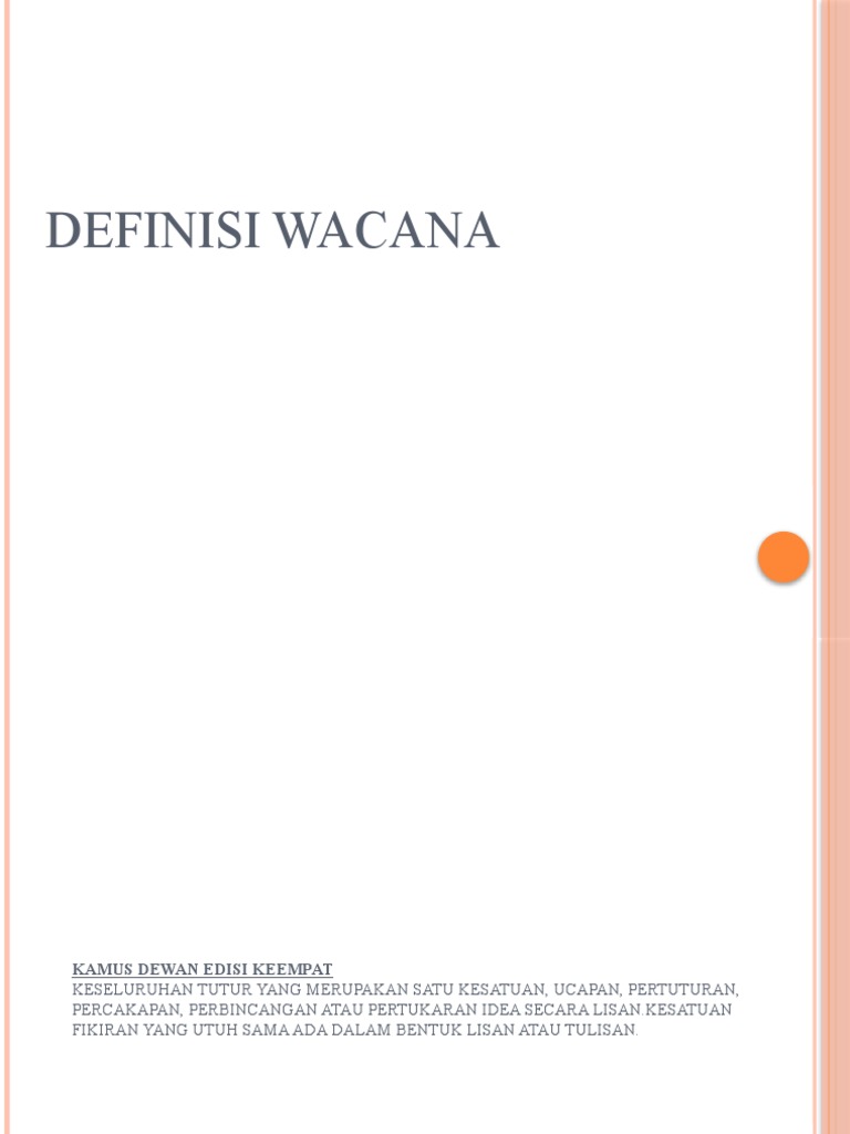 Definisi Wacana | PDF