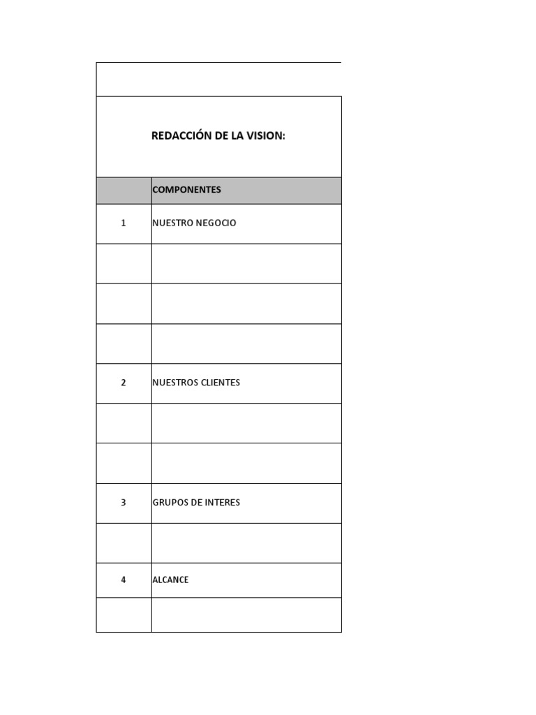 Grupo 6 Matriz Vision y Mision | Descargar gratis PDF | Calidad ... Grupo 6 Matriz Vision y Mision | Descargar gratis PDF | Calidad ...