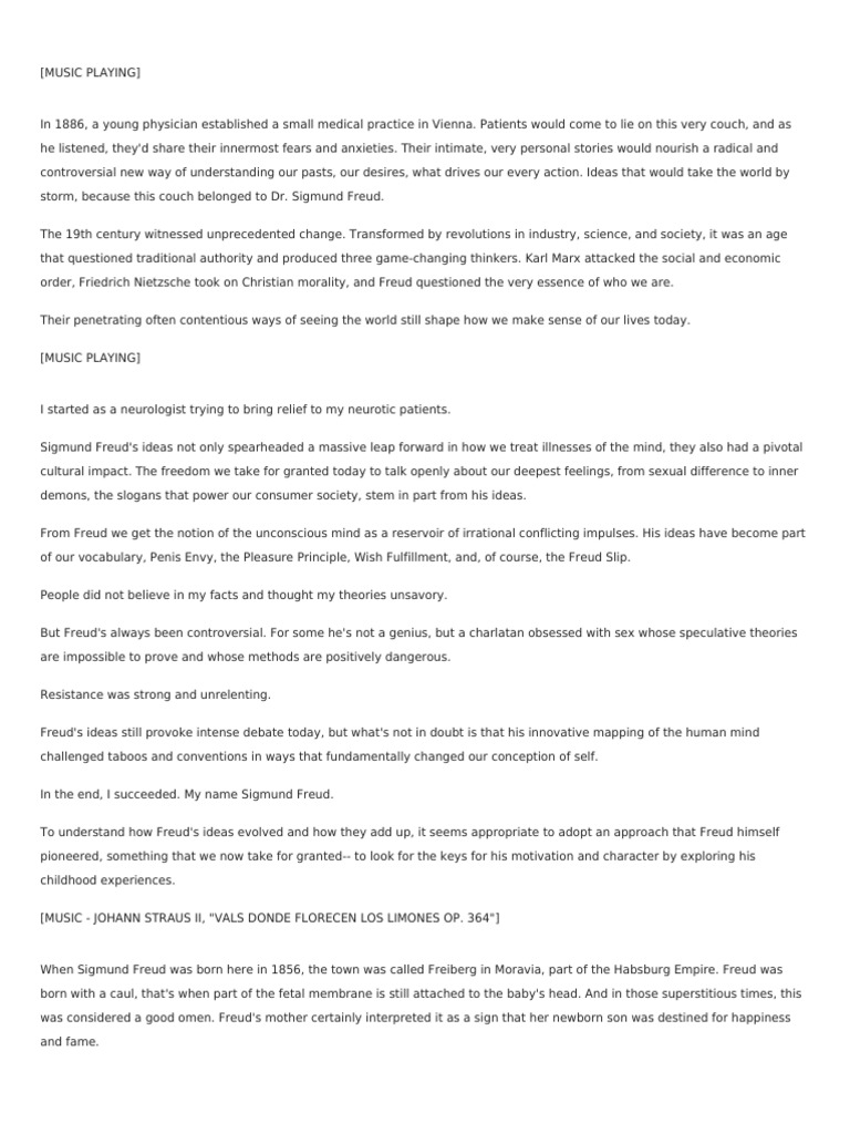 Sigmund Freud: Pioneer of Psychoanalysis | PDF | Sigmund Freud | Hysteria