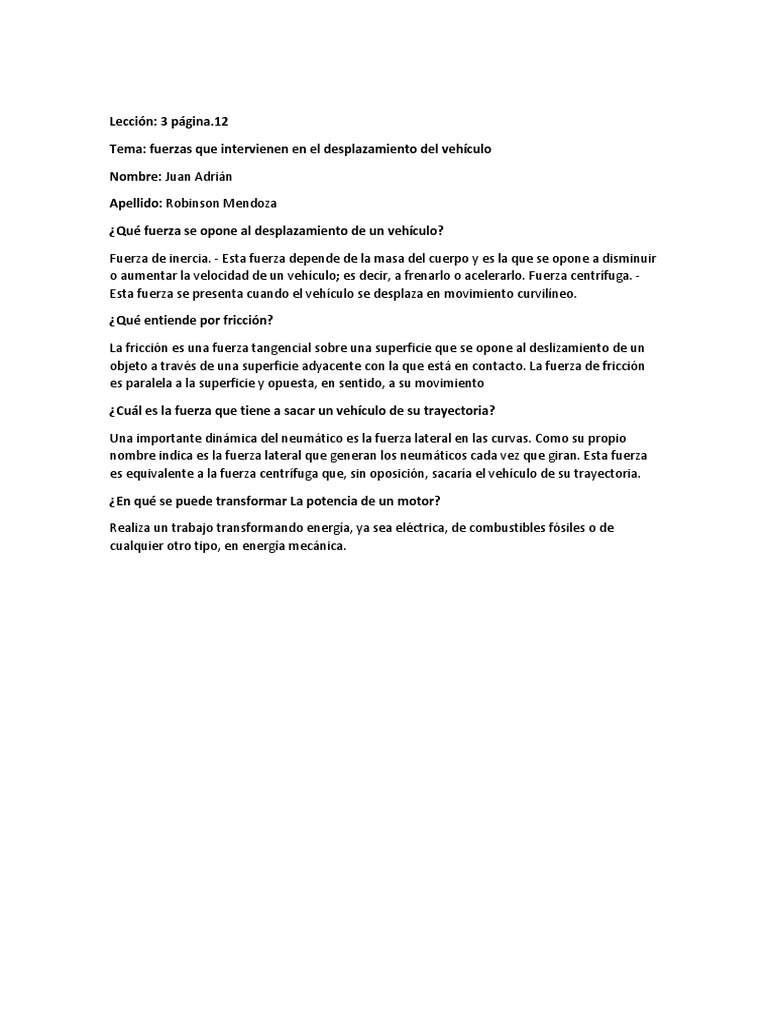 Leccion 3 de Teoría de La Conducción | PDF