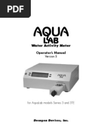 AquaLab Series Four | PDF | Osmosis | Water