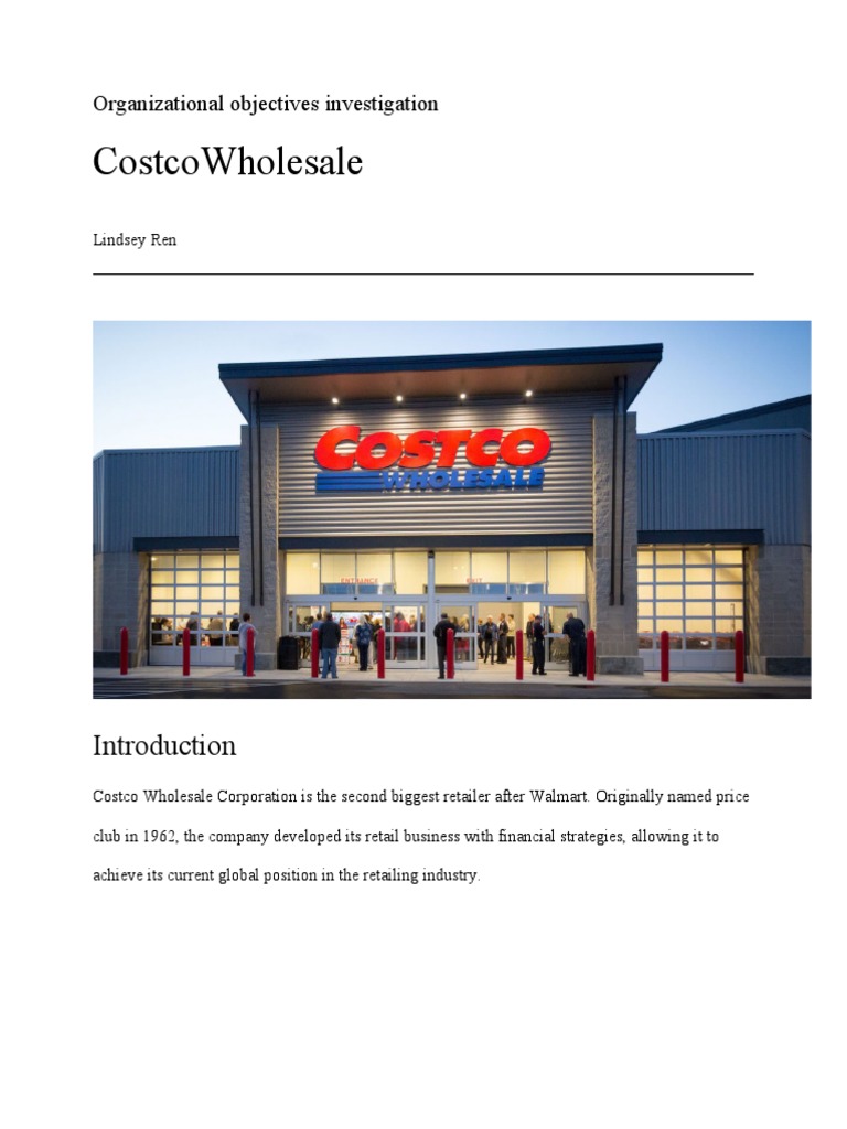 Costco Objectives Investigation | Download Free PDF | Costco | Retail