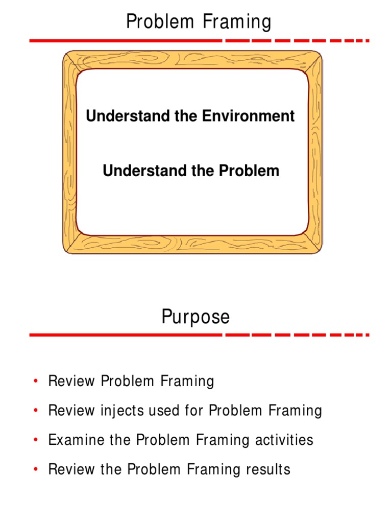 AY12 8653 Lesson 5 Problem Framing | Staff (Military) | Military ...