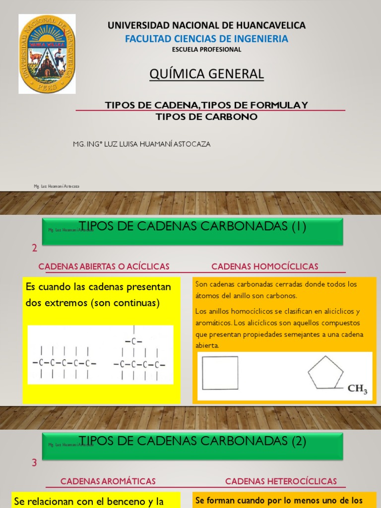 Clase 13 Tipo de Cadena | PDF | Enlace químico | Compuestos orgánicos