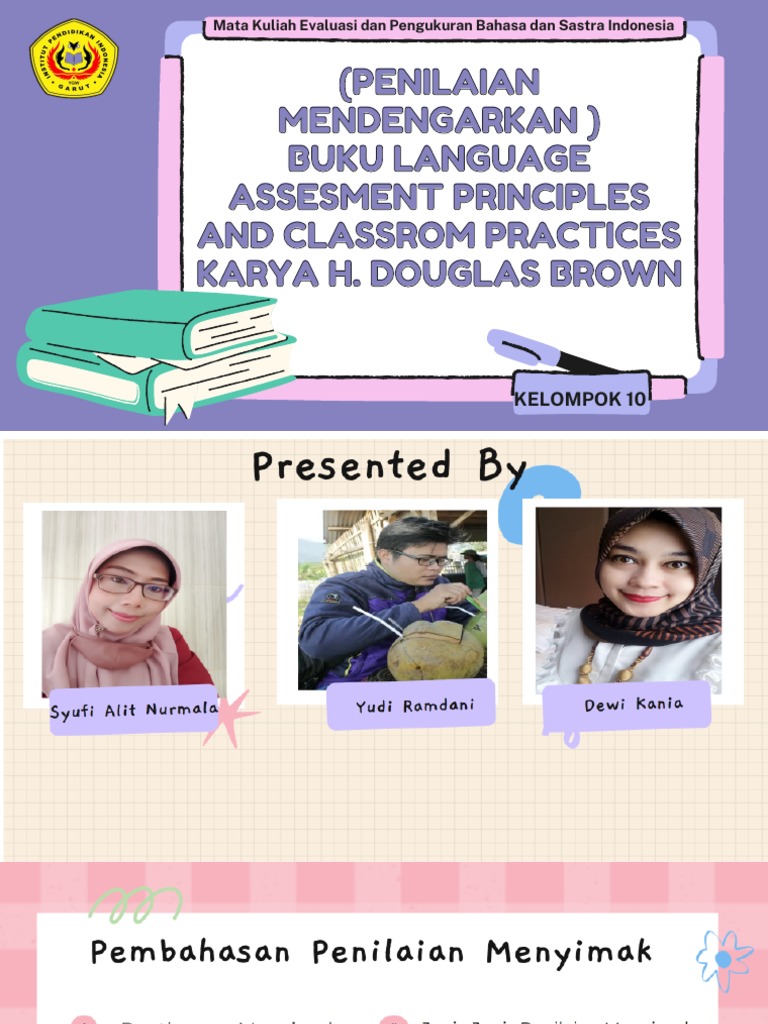 (Penilaian Mendengarkan) Buku Language Assesment Principles and ...