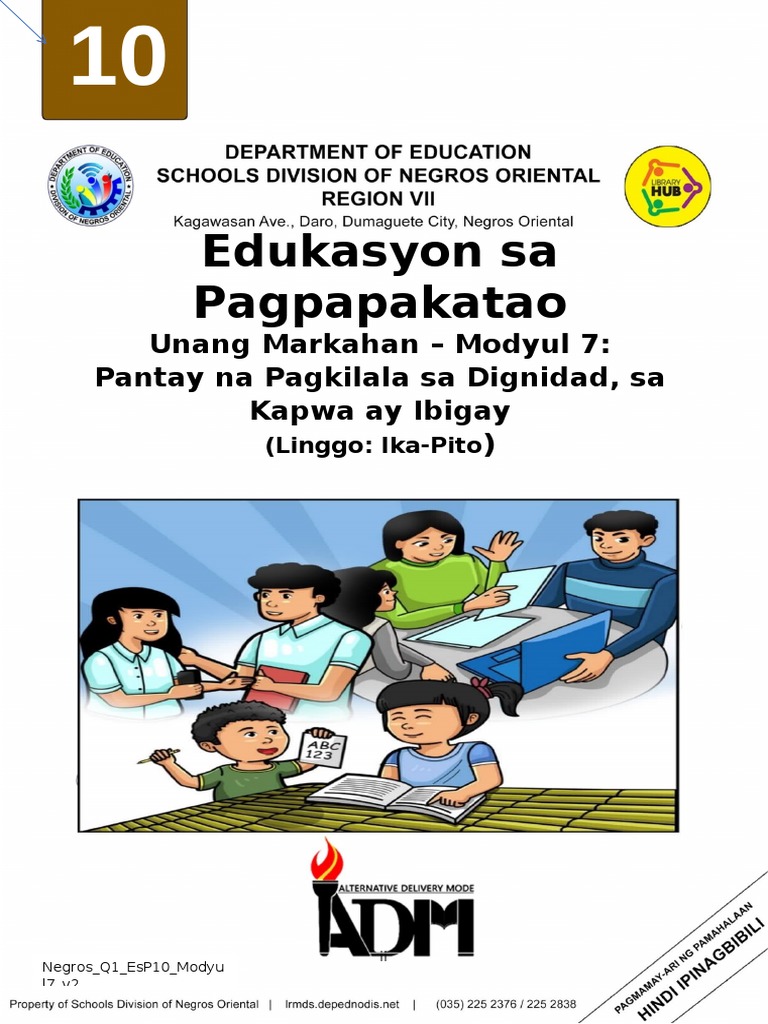 EsP 10 - Quarter 1 - Modyul 7 - Week 7 - v2 | PDF