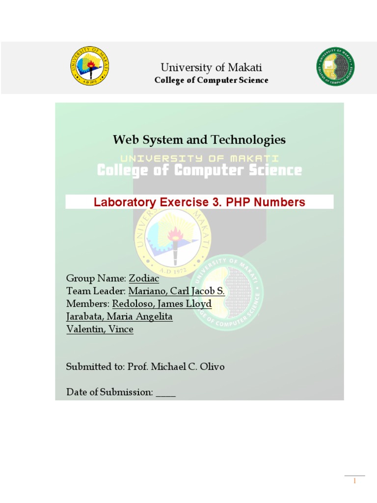 Laboratory Exercise 3. PHP | PDF | Area | Square Root