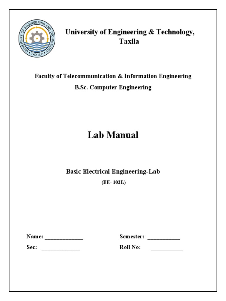 BEE Practical List 21 CP | PDF