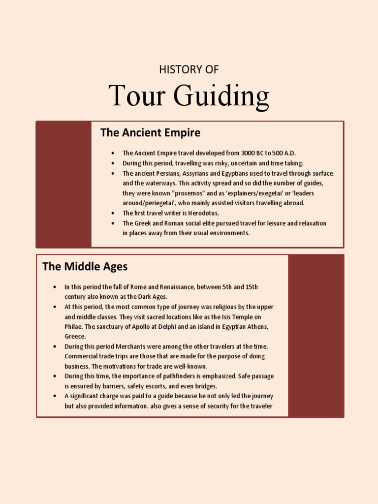History of Tour Guiding | PDF | Ancient Egypt