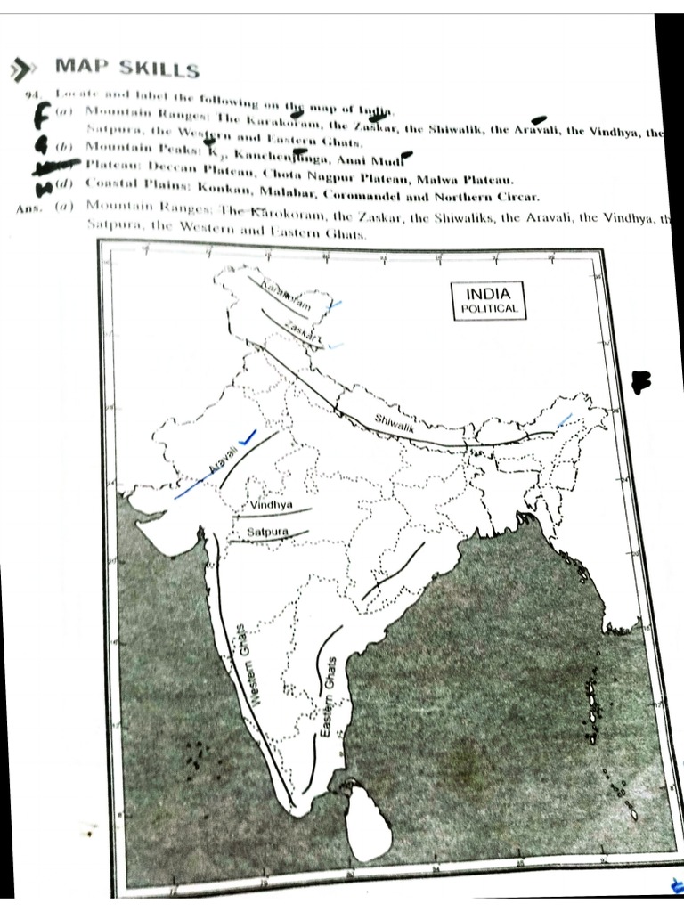 Class 9th Map Work CH 1,2 Geography | PDF