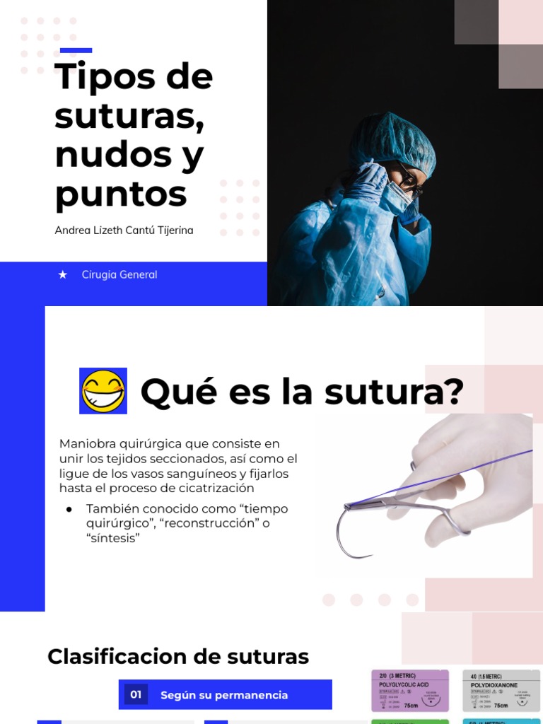 Suturas | PDF | Sutura Quirúrgica | Anatomía