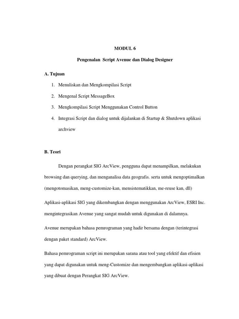 Arcview GIS Modul 6 | PDF