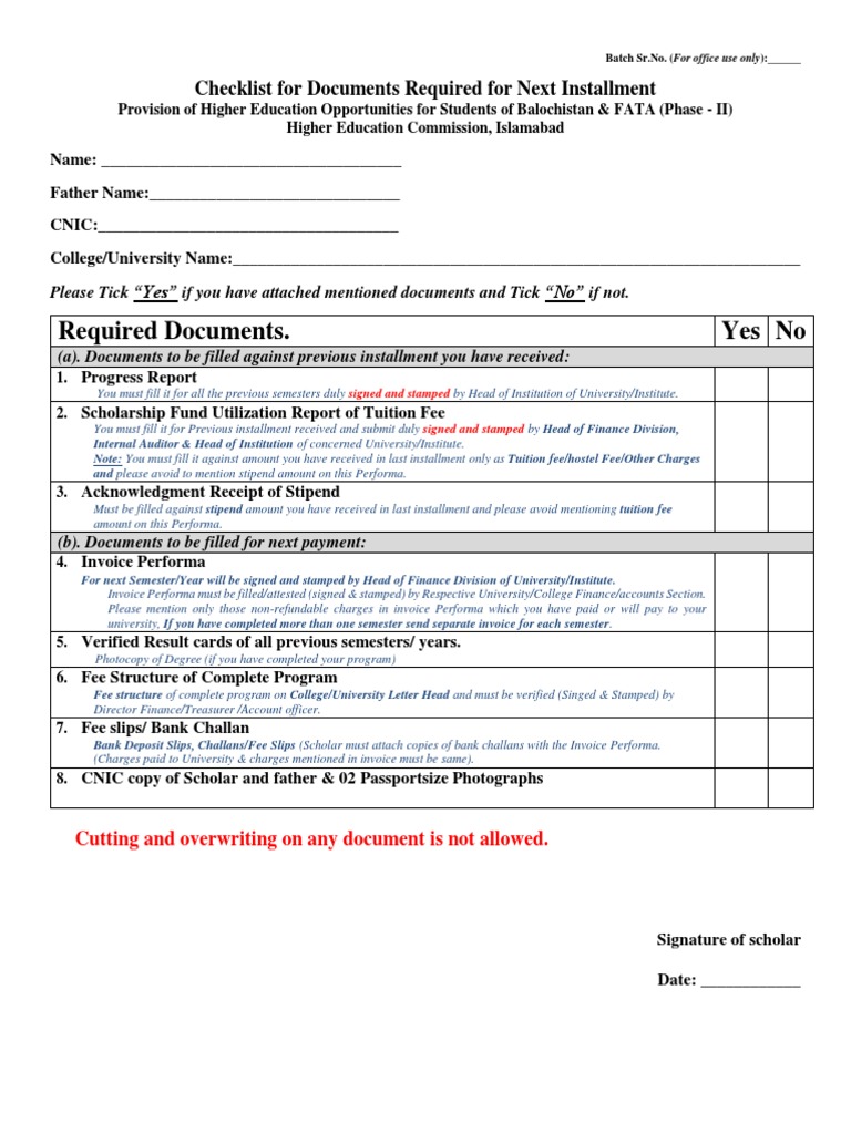 Checklist | PDF | Fee | Invoice