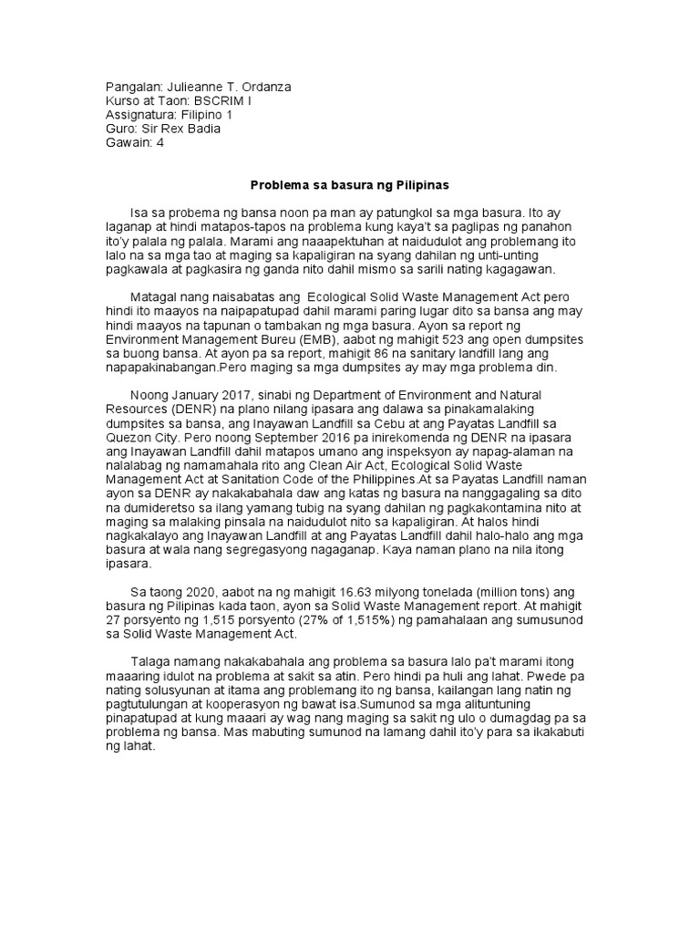 Reaksyong Papel | PDF