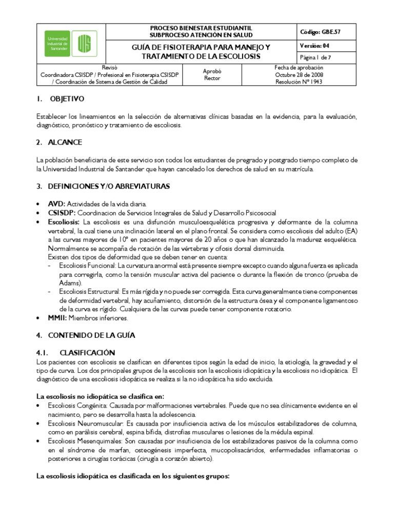 Gbe 57 | PDF | Escoliosis | Enfermedades y trastornos