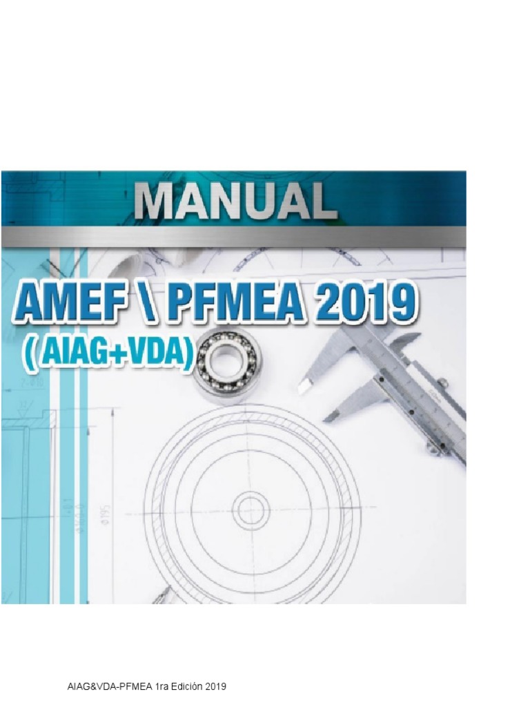 1.manual PFMEA - AIAG - 2019 - Clon | PDF | Diseño | Calidad (comercial)