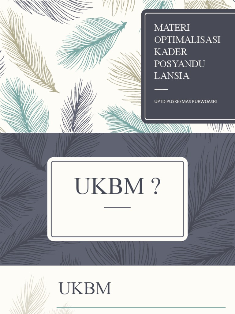 Materi Refreshing Kader Posyandu Lansia | PDF | Pengembangan Diri ...