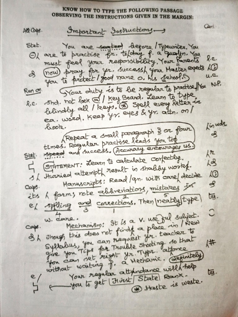 Typewriting Book | PDF