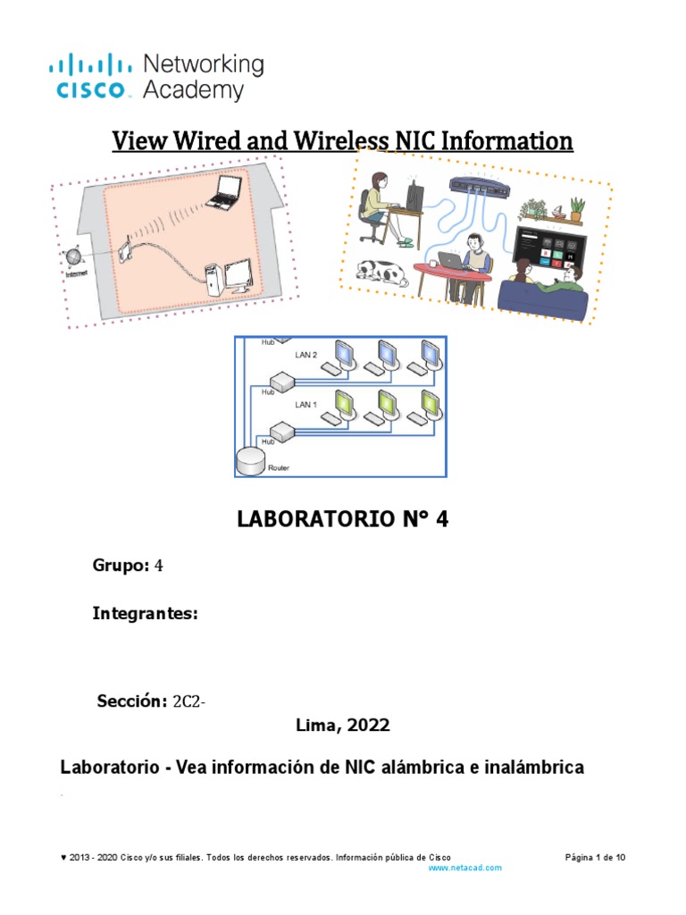 4.6.6 View Wired and Wireless NIC Information | PDF | Controlador de interfaz de red | Red de ...