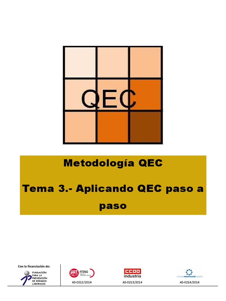 Aplicación del Método QEC Paso a Paso | PDF | Cuestionario | Vehículos