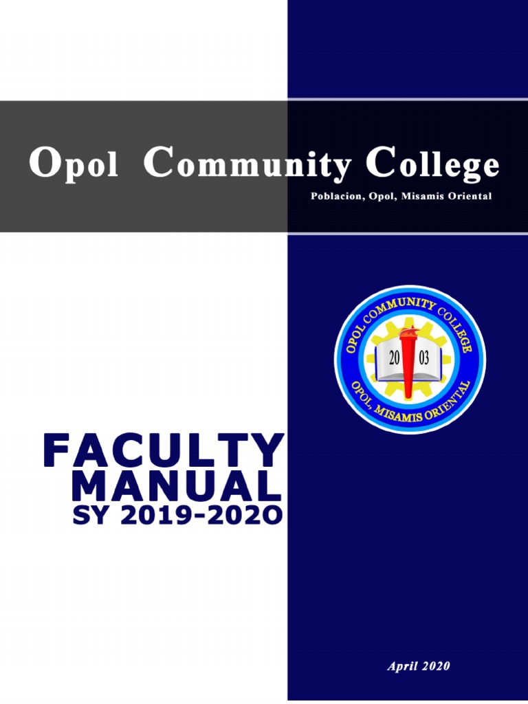 Faculty Manual Reviewed Sept 8 | PDF | Teachers | Academic Degree