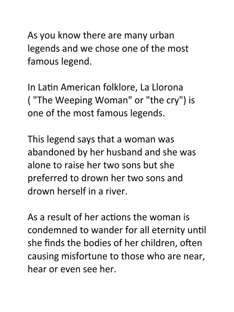 La Llorona | PDF