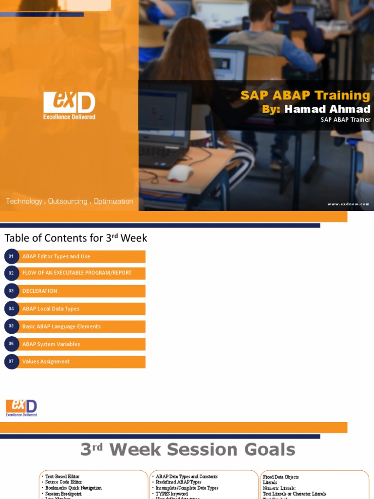 SAP ABAP Training Overview and Goals | PDF