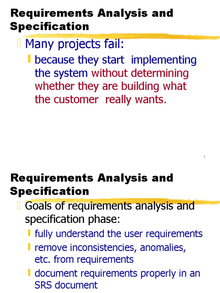 Lecture 5 6 7 Req Analysis | PDF | Specification (Technical Standard) | Usability