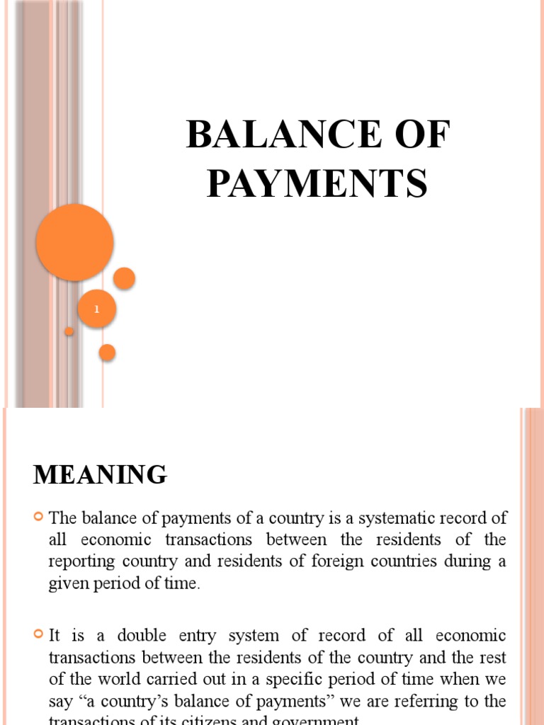 Balance of Payments | PDF | Balance Of Payments | Capital Account