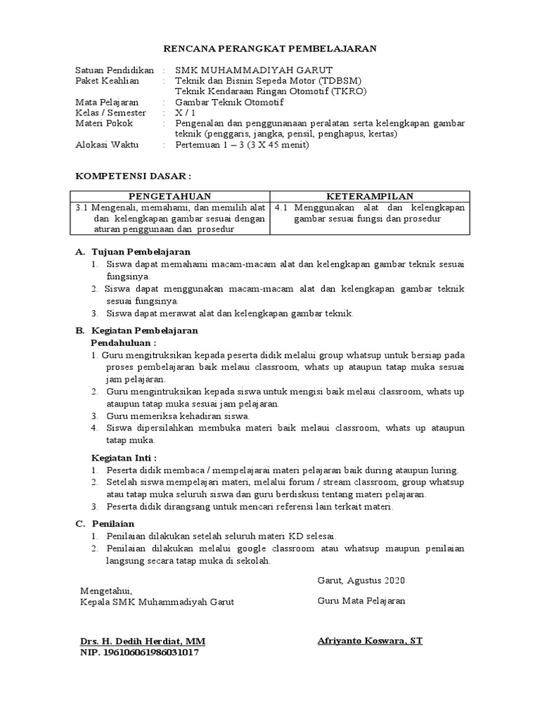 RPP Gamtek 2021 - 2022 | PDF