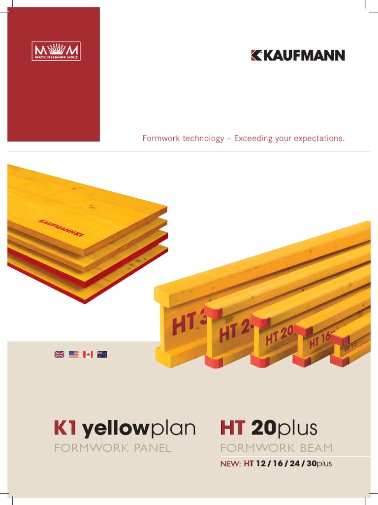 HT 20plus Formwork Beams Overview | PDF | Lumber | Beam (Structure)