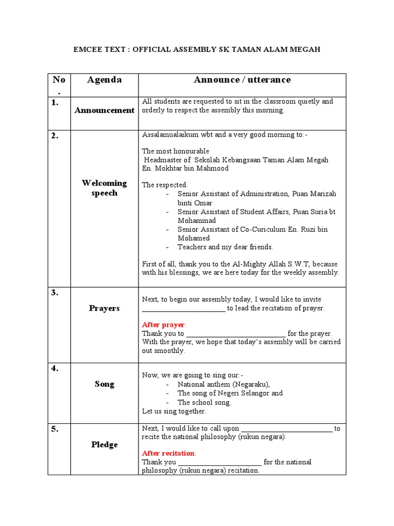 Emcee Text Sktam | PDF | Malaysia