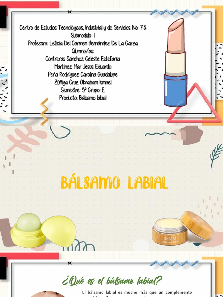 Beneficios y elaboración del bálsamo labial | PDF | Productos ...