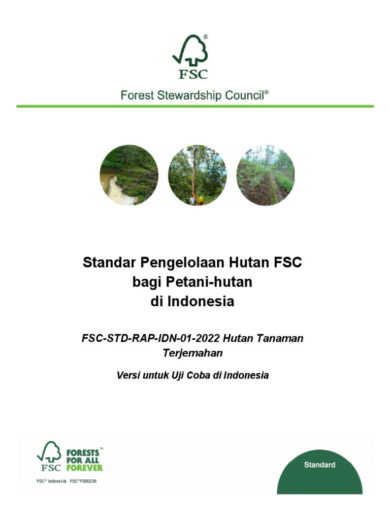 FSC-STD-RAP-IDN-01-2022 Hutan Tanaman - Standar Pengelolaan Hutan FSC Bagi Petani-Hutan Di ...