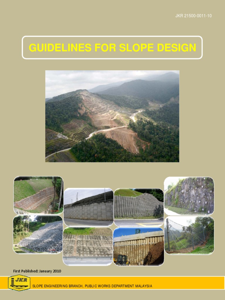 JKR Guidelines for Slope Design | PDF | Deep Foundation | Geotechnical ...