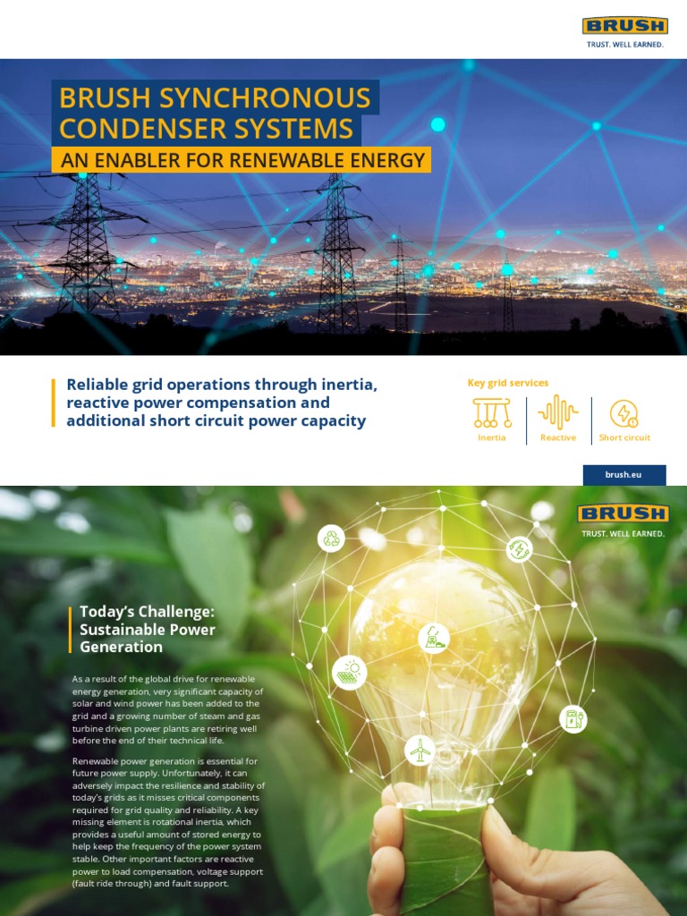 BRUSH Synchronous Condenser Brochure Feb21 0 | PDF