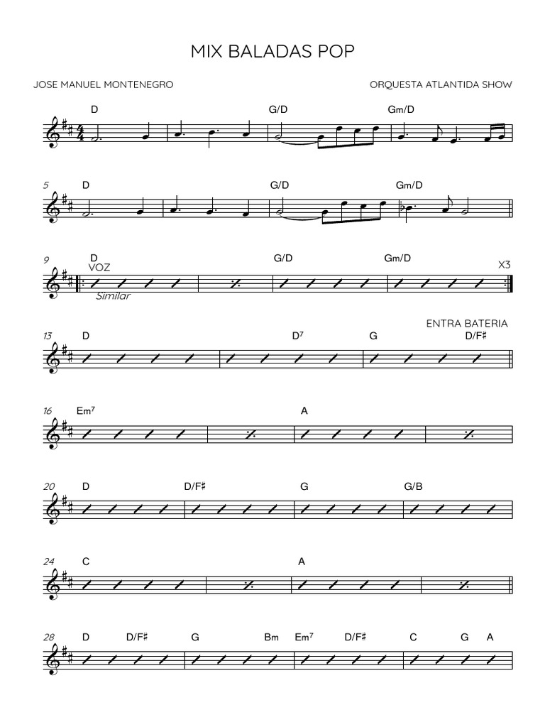 Mix Baladas Pop | PDF